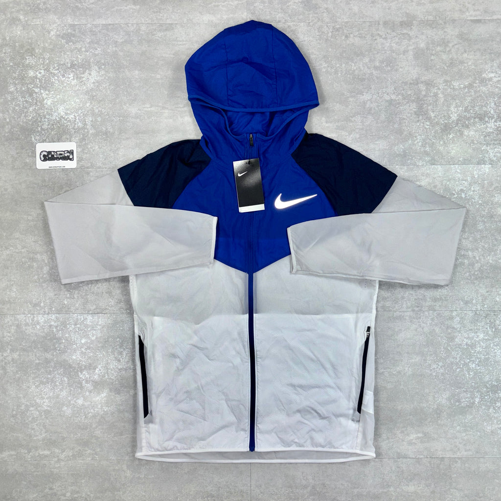 Nike Repel Colourblock Windbreaker Jacket - Blue/White